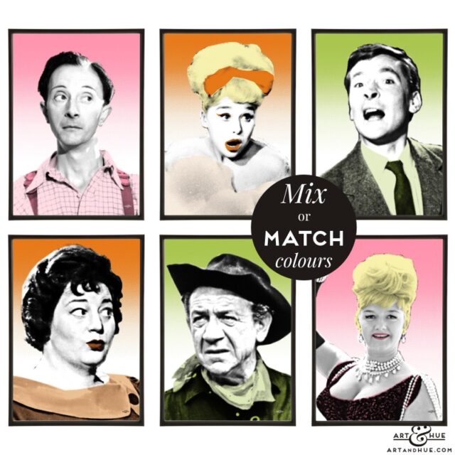 Carry on Cast Group - Stylish Pop Art - Bespoke & Custom Art | Art & Hue