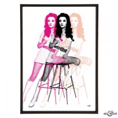 Alexis & Caress Morell Dynasty Pop Art - The Morell Sisters | Art & Hue