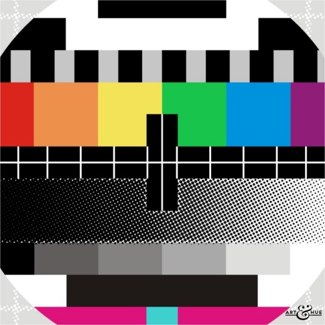 TV Test Card - Stylish Pop Art - Bespoke & Custom Art | Art & Hue