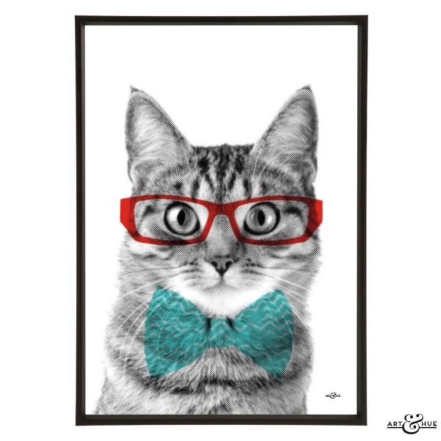 Smart Cat - Stylish Pop Art - Bespoke & Custom Art | Art & Hue