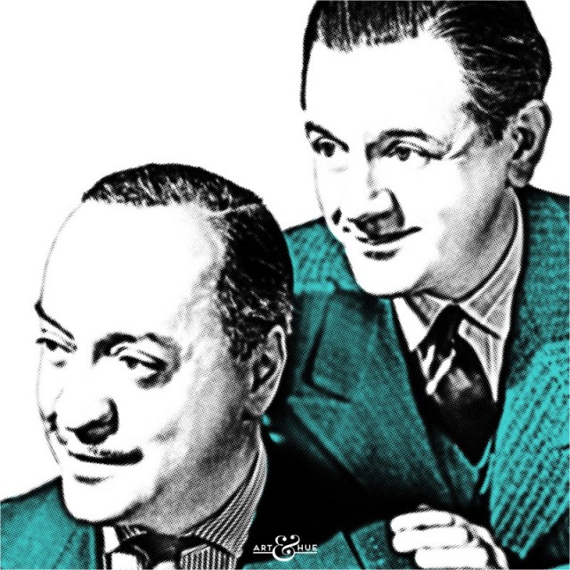 Basil Radford & Naunton Wayne - Ealing Comedies Pop Art | Art & Hue
