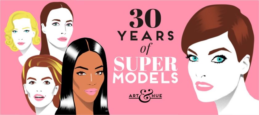 30 years of Supermodels | Art & Hue