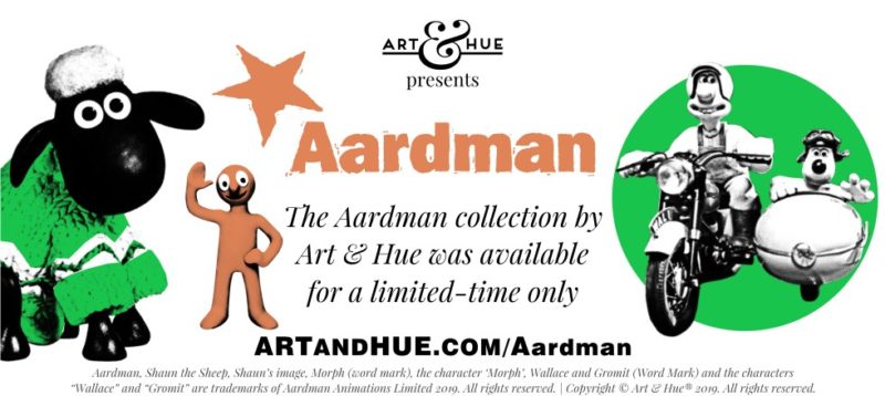 Art & Hue presents Aardman - Stylish Pop Art Prints - Bespoke Art | Art ...